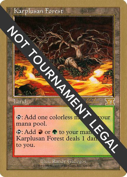 Karplusan Forest - 2000 Janosch Kuhn (6ED) - World Championship Decks ...