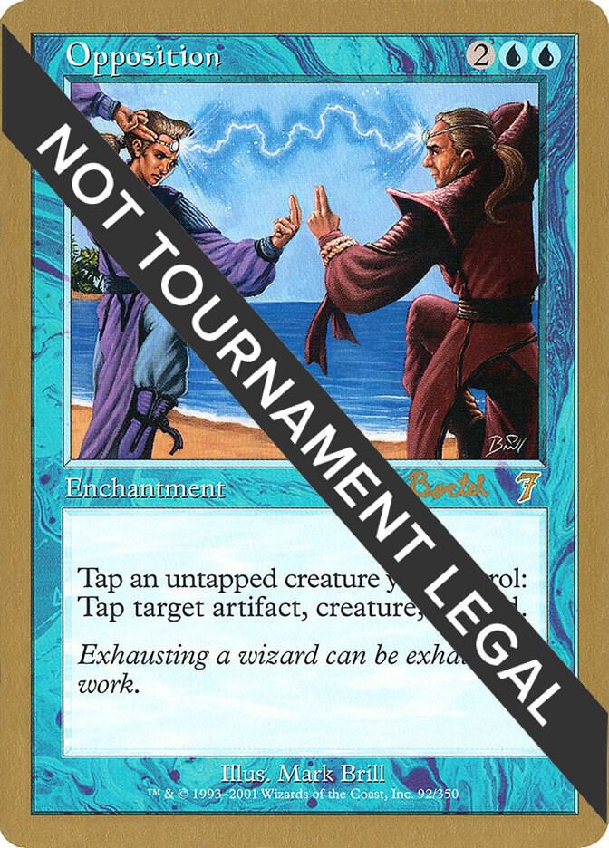 Opposition - 2001 Alex Borteh (7ED) - World Championship Decks - Magic: The Gathering