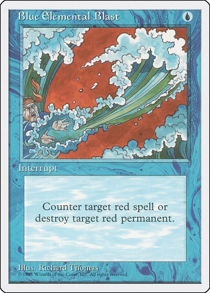 Blue Elemental Blast - Fourth Edition - Magic: The Gathering ...