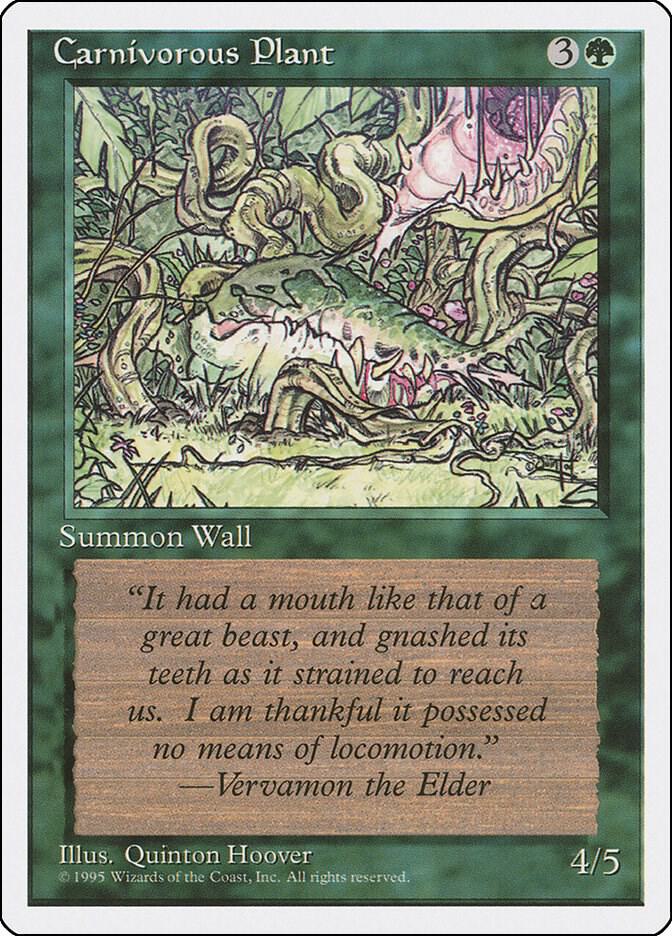 Carnivorous Plant - Fourth Edition - Magic: The Gathering - TCGplayer.com