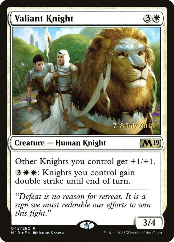 Valiant Knight - Prerelease Cards - Magic: The Gathering - TCGplayer.com