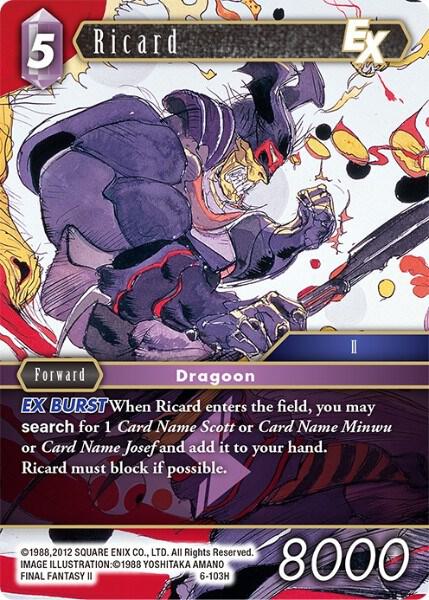 Ricard - Opus VI - Final Fantasy TCG - TCGplayer.com