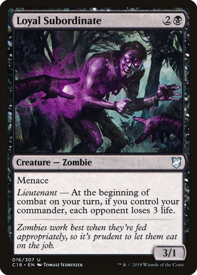 Loyal Subordinate - Commander 2018 - Magic: The Gathering - TCGplayer.com