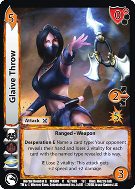 Glaive Throw - Mortal Kombat X - UniVersus - TCGplayer.com