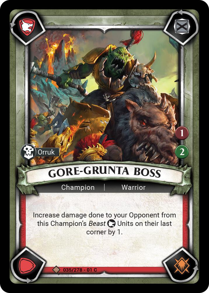 Gore-Grunta Boss (Claimed) - Wave 1 - Warhammer Age of Sigmar Champions ...