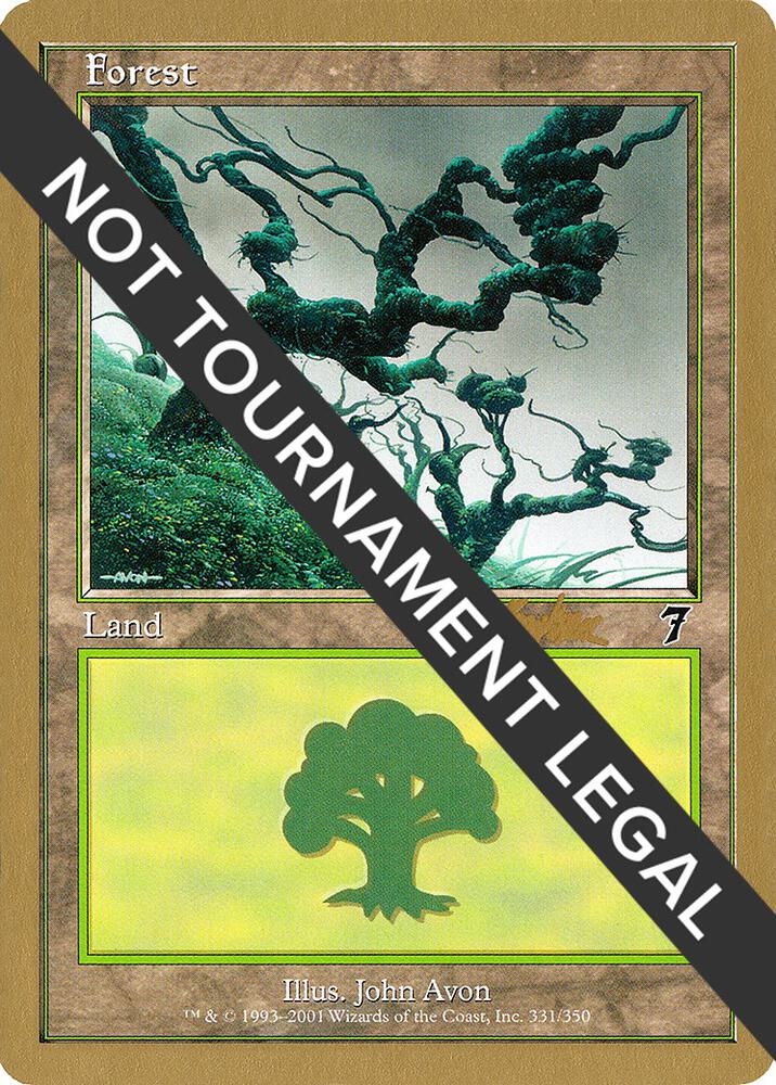 Forest (331) - 2002 Brian Kibler (7ED) - World Championship Decks ...