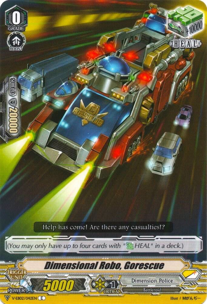 Dimensional Robo, Gorescue - V-EB02: Champions of the Asia Circuit ...