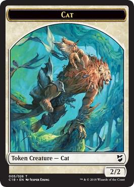 Cat // Soldier Double-Sided Token - Commander 2018 - Magic: The ...