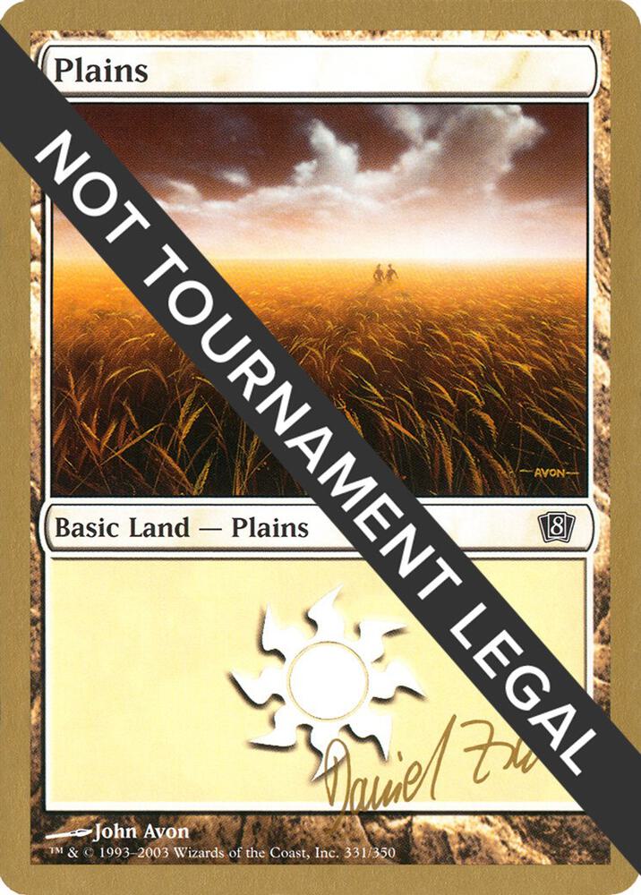 Plains (331) - 2003 Daniel Zink (8ED) - World Championship Decks ...