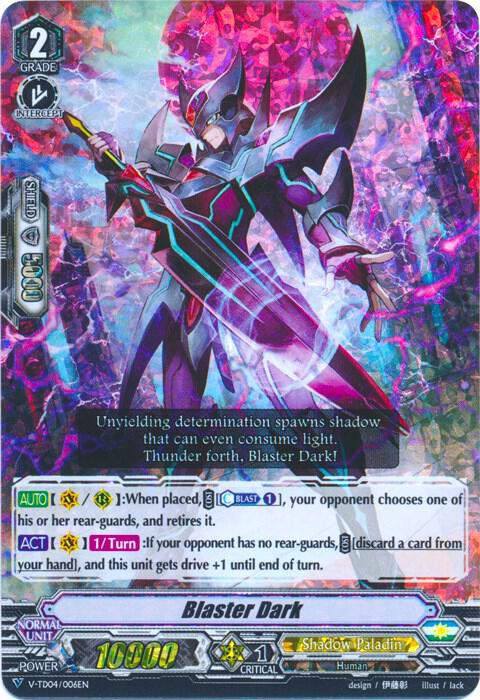 Blaster Dark - V-TD04/006EN (RRR Foil) - V-TD04: Ren Suzugamori - Cardfight Vanguard - TCGplayer.com