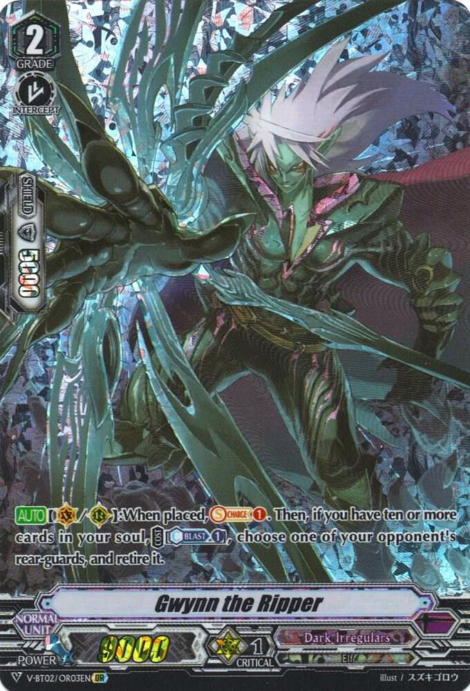 Gwynn the Ripper (OR) - V-BT02 : Strongest! Team AL4 - Cardfight Vanguard
