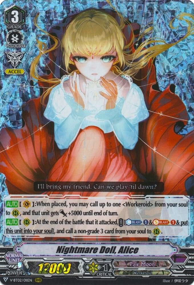 Nightmare Doll, Alice - V-BT02 : Strongest! Team AL4 - Cardfight Vanguard