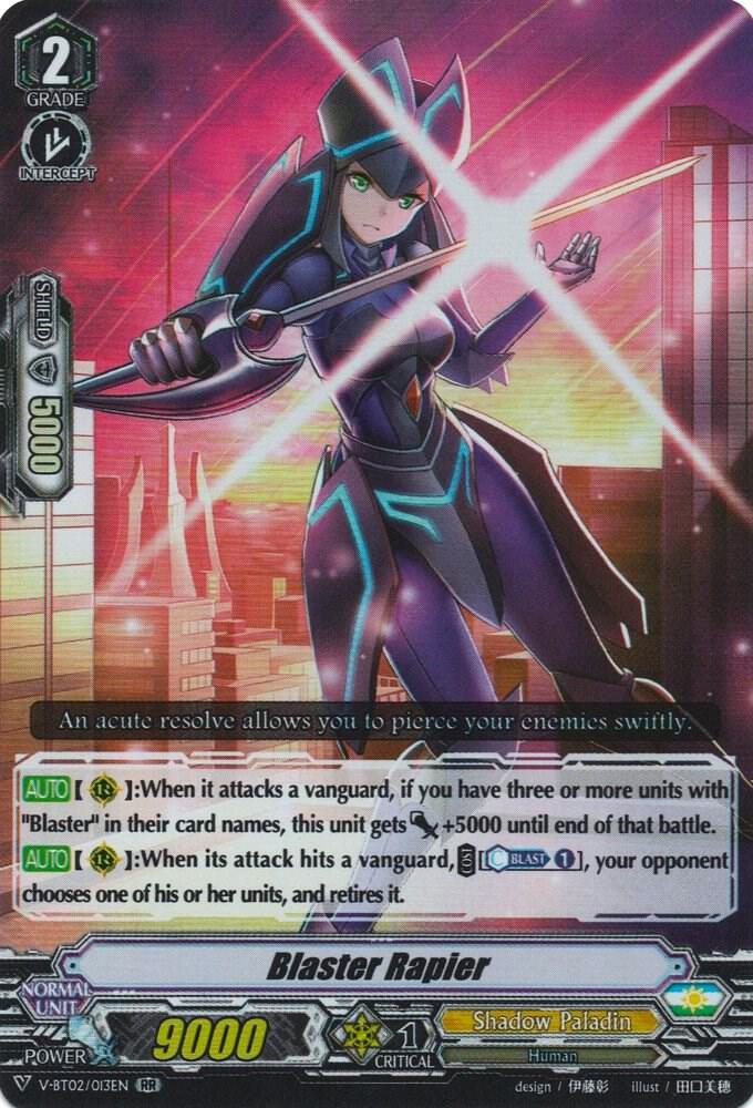 Blaster Rapier - V-BT02 : Strongest! Team AL4 - Cardfight Vanguard - TCGplayer.com