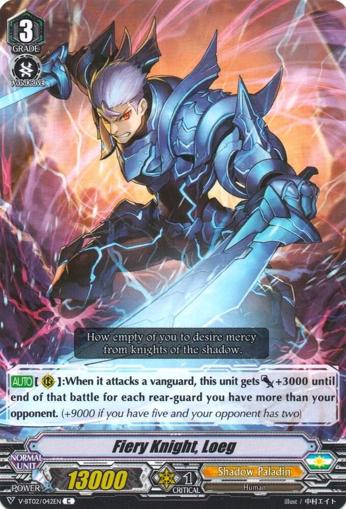 Fiery Knight, Loeg - V-BT02 : Strongest! Team AL4 - Cardfight Vanguard