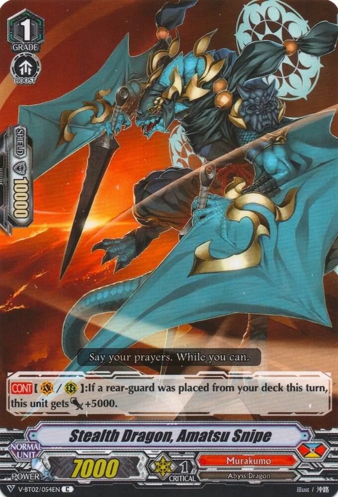 Stealth Dragon, Amatsu Snipe - V-BT02 : Strongest! Team AL4 - Cardfight Vanguard - TCGplayer.com
