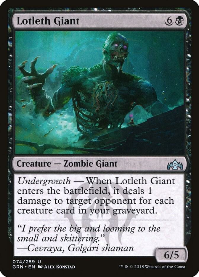 Lotleth Giant - Guilds of Ravnica - Magic: The Gathering - TCGplayer.com