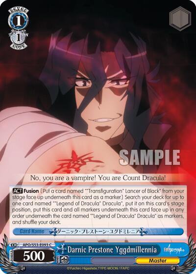 Darnic Prestone Yggdmillennia - Fate/Apocrypha - Weiss Schwarz ...
