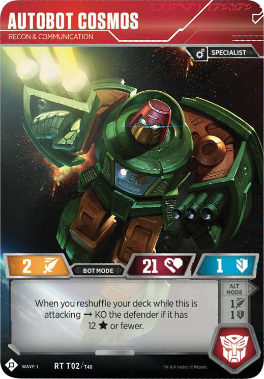 Autobot Cosmos - Recon & Communication - Wave 1 - Transformers TCG ...