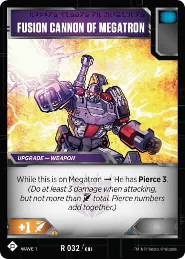 Fusion Cannon of Megatron - Wave 1 - Transformers TCG - TCGplayer.com