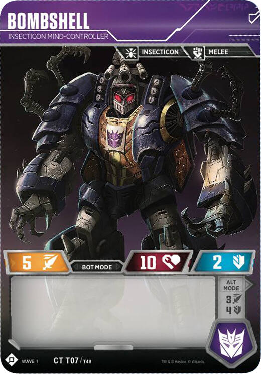 Bombshell - Insecticon Mind-Controller - Wave 1 - Transformers TCG ...
