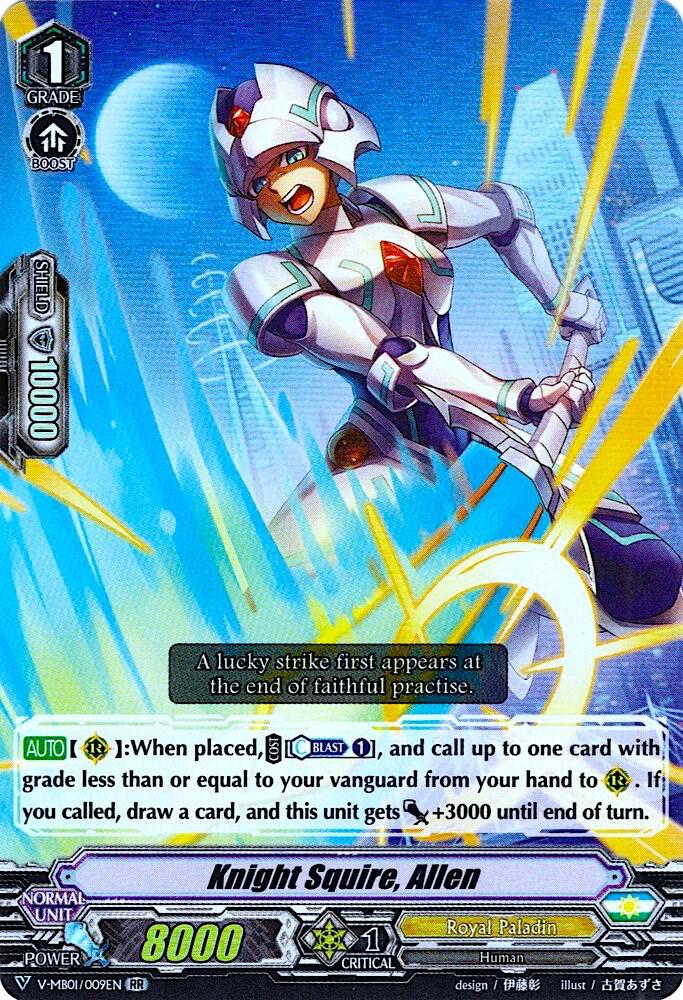 Knight Squire, Allen - V-MB01: PSYqualia Strife - Cardfight Vanguard ...