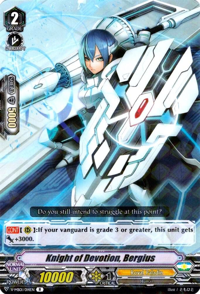 Knight of Devotion, Bergius - V-MB01: PSYqualia Strife - Cardfight ...