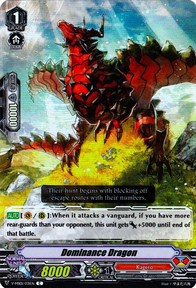 Dominance Dragon - V-MB01: PSYqualia Strife - Cardfight Vanguard ...