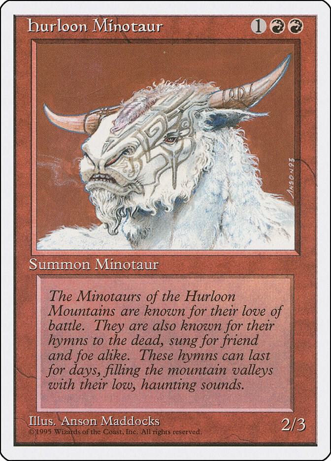 Hurloon Minotaur - Fourth Edition - Magic: The Gathering - TCGplayer.com