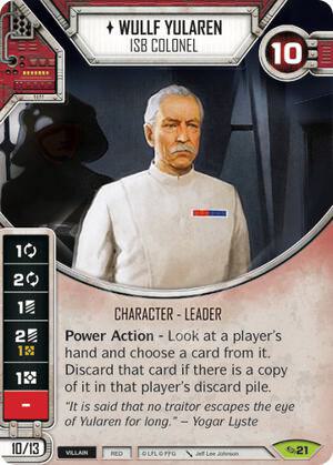 Wullf Yularen - ISB Colonel - Across the Galaxy - Star Wars: Destiny ...