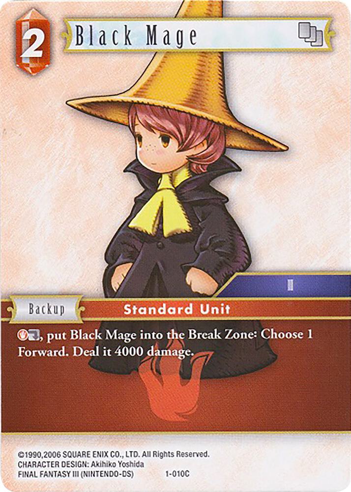Black Mage (Arc) - 1-010C - Deck Exclusive Cards - Final Fantasy TCG ...