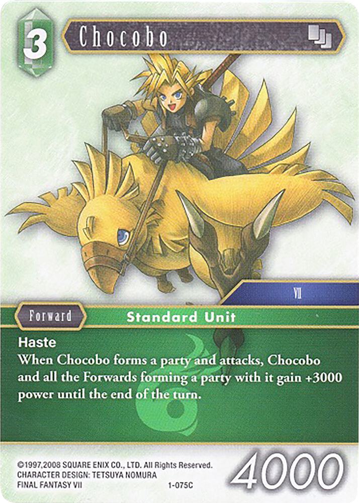 Chocobo - 1-075C - Deck Exclusive Cards - Final Fantasy TCG - TCGplayer.com