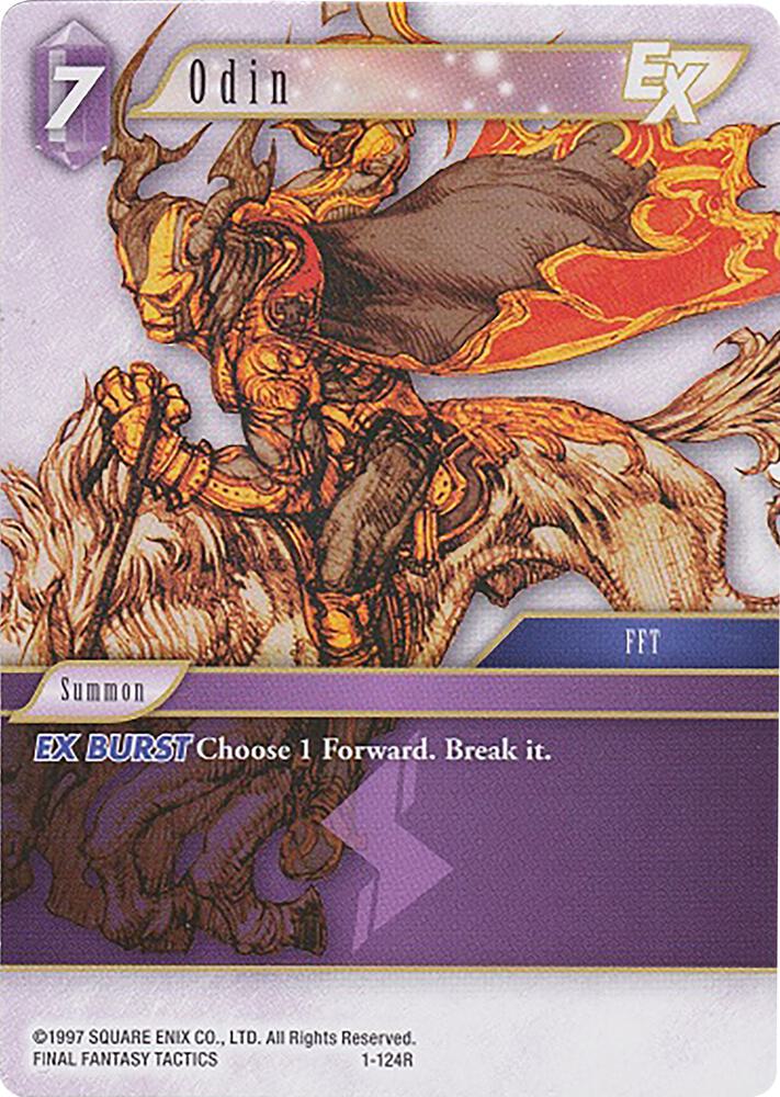 Odin EX - 1-124R - Deck Exclusive Cards - Final Fantasy TCG - TCGplayer.com