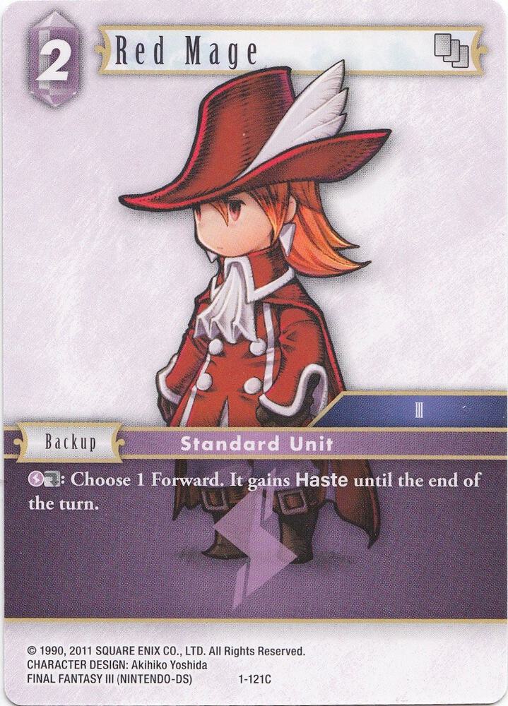 Red Mage (Refia) - 1-121C - Deck Exclusive Cards - Final Fantasy TCG ...