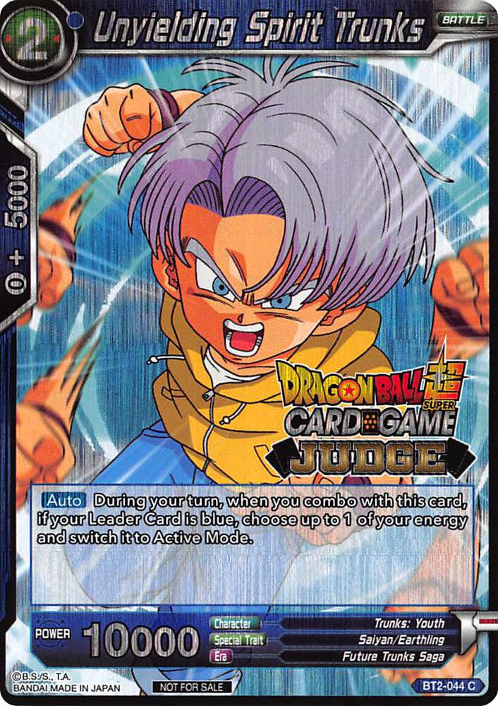 Unyielding Spirit Trunks - Judge Promotion Cards - Dragon Ball Super ...