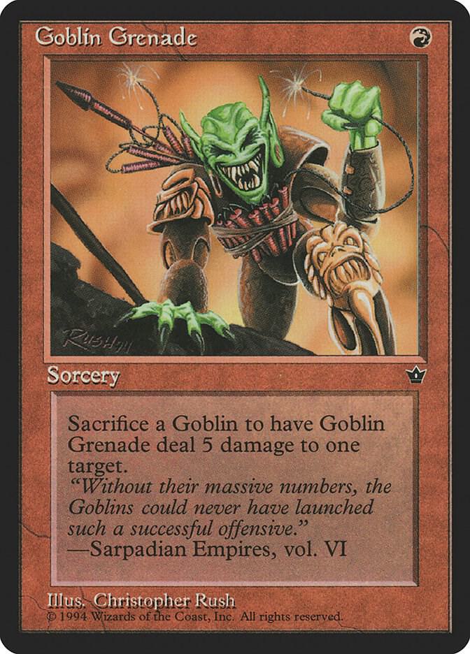 Goblin Grenade (Rush) - Fallen Empires - Magic: The Gathering - TCGplayer.com