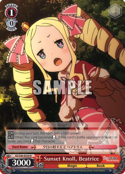 Sunset Knoll, Beatrice - Re:ZERO - Weiss Schwarz - TCGplayer.com