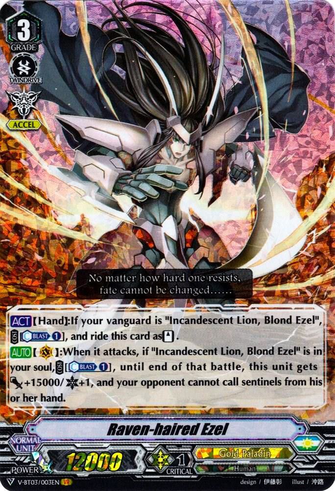 Raven-haired Ezel - V-BT03: Miyaji Academy CF Club - Cardfight Vanguard - TCGplayer.com