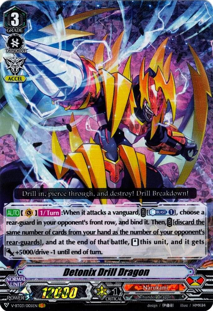 Detonix Drill Dragon - V-BT03: Miyaji Academy CF Club - Cardfight Vanguard
