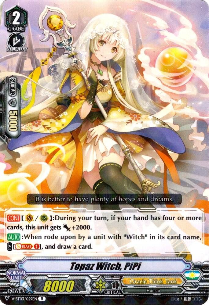 Topaz Witch, PiPi - V-BT03: Miyaji Academy CF Club - Cardfight Vanguard