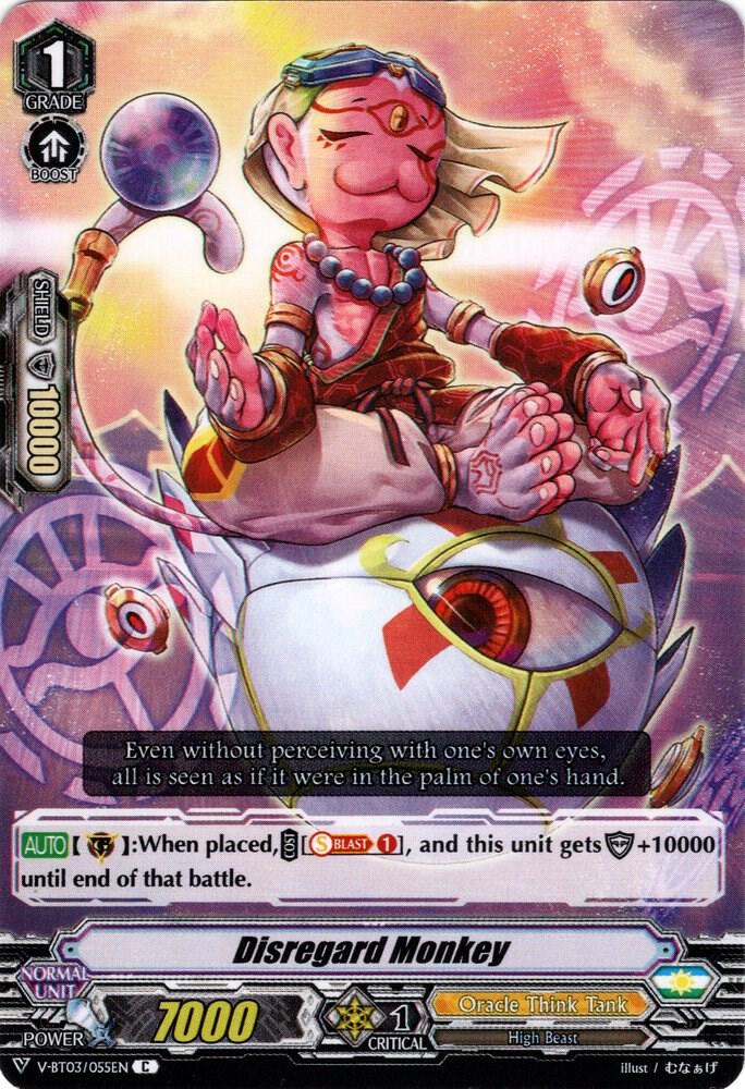 Disregard Monkey - V-BT03: Miyaji Academy CF Club - Cardfight Vanguard