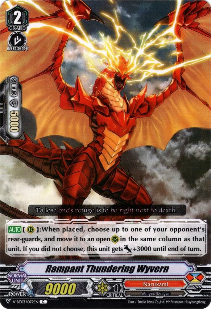 Rampant Thundering Wyvern - V-BT03: Miyaji Academy CF Club - Cardfight Vanguard