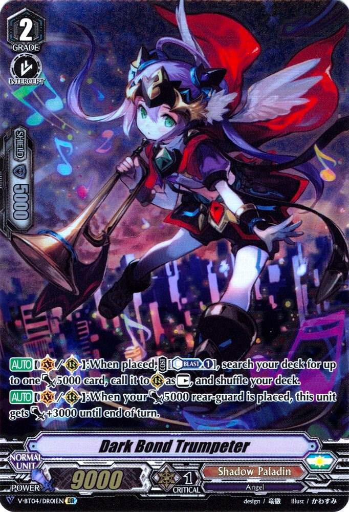 Dark Bond Trumpeter (DR) - V-BT04: Vilest! Deletor - Cardfight Vanguard