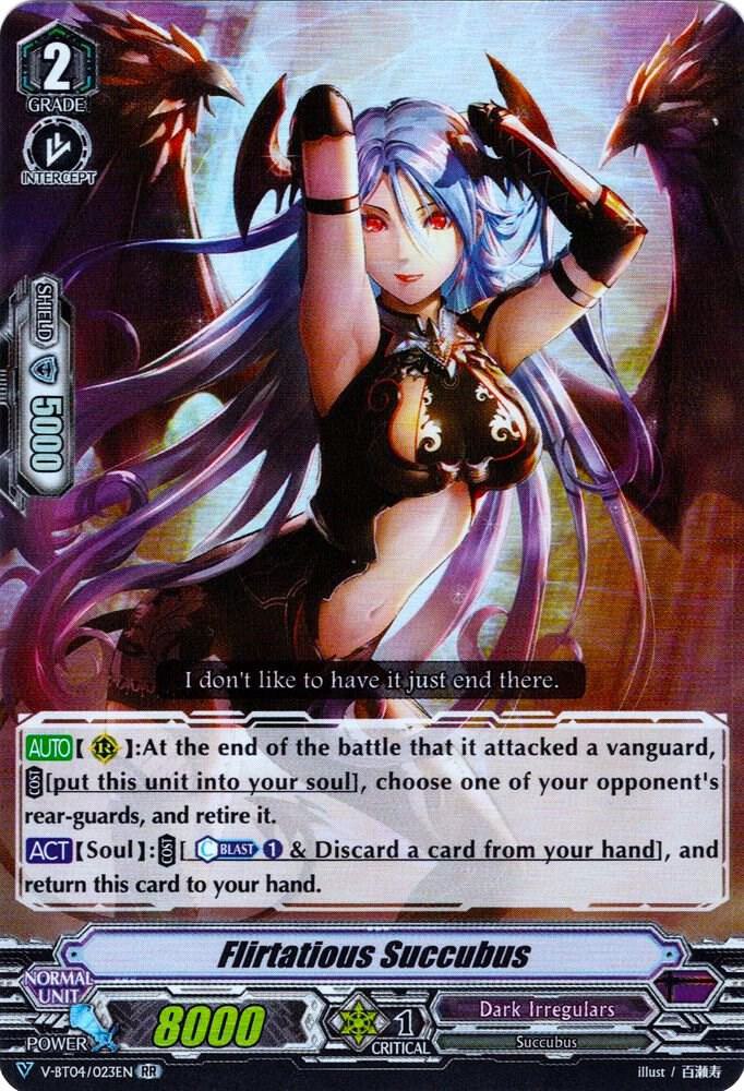 Flirtatious Succubus - V-BT04: Vilest! Deletor - Cardfight Vanguard