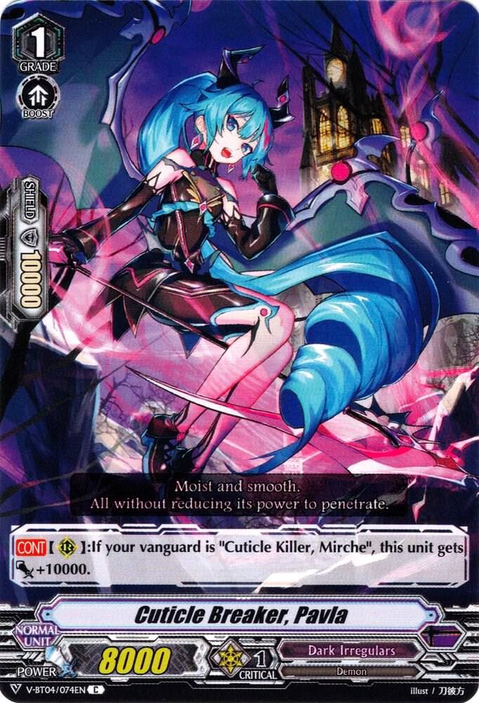 Cuticle Breaker, Pavla - V-BT04: Vilest! Deletor - Cardfight Vanguard