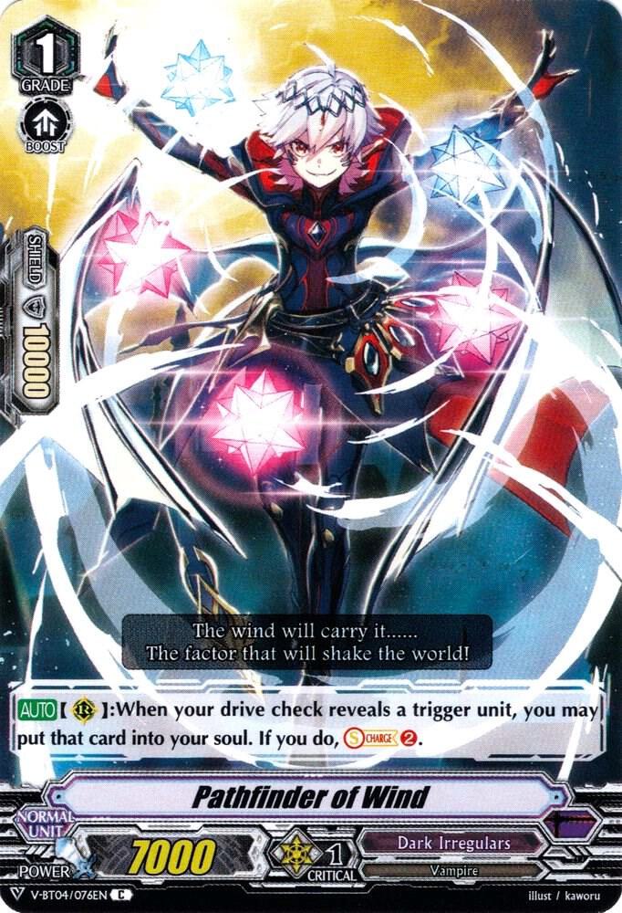 Pathfinder of Wind - V-BT04: Vilest! Deletor - Cardfight Vanguard