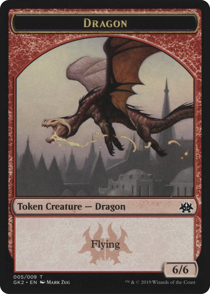 Dragon // Goblin Double-Sided Token - Ravnica Allegiance: Guild Kits ...