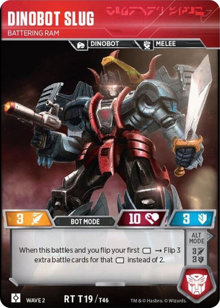 Dinobot Slug - Battering Ram - Rise of the Combiners - Transformers TCG ...