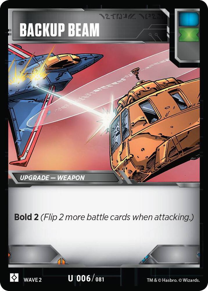 Backup Beam - Rise of the Combiners - Transformers TCG - TCGplayer.com