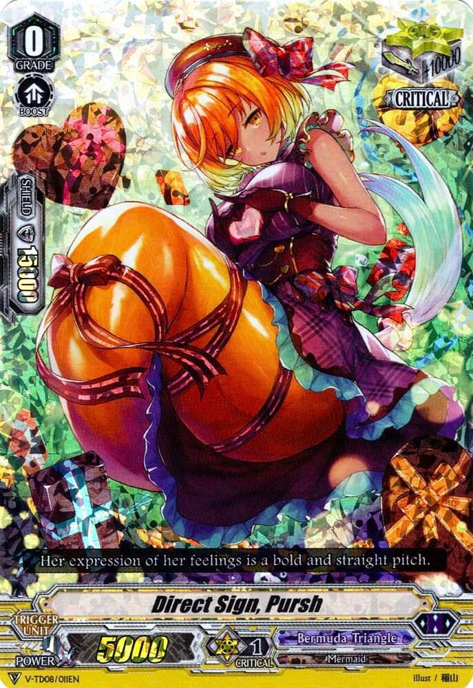 Direct Sign, Pursh (RRR Foil) - V-TD08: Schokolade Melody - Cardfight Vanguard - TCGplayer.com