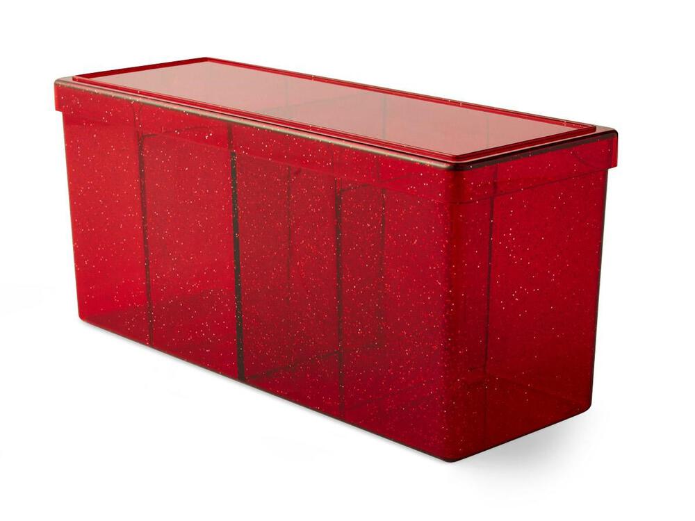 Dragon Shield Storage Box with 4 compartments - Ruby (Holds 270 ...